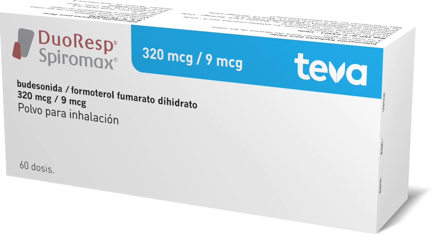 DUORESP-SPIROMAX 320/9 MCG POLVO PARA INHALACION 60 DOSIS - Nodomed